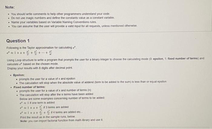 Solved Sample run1: Enter calculation mode (0: epsilon, 1: | Chegg.com