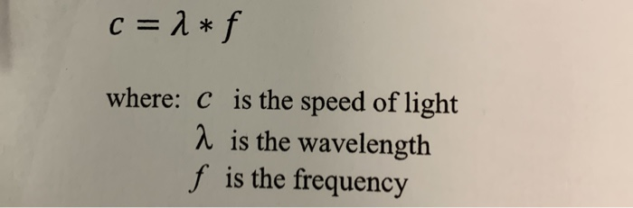 Solved 1. If you observe a photon of light with a wavelength | Chegg.com