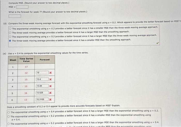 Solved (a) Construct a time series plot.(b) Develop the | Chegg.com