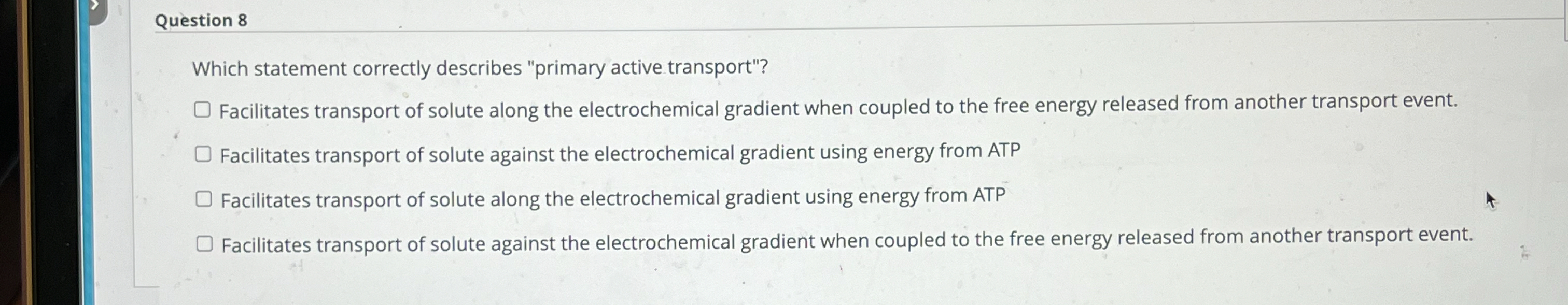 High Quality SOLUTION Question 8Which statement correctly describes | Chegg.com