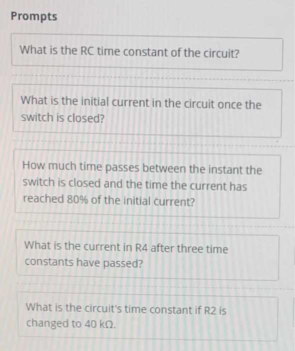 What is the RC time constant of the circuit? What is | Chegg.com