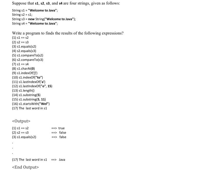 Solved Suppose that s1, s2, s3, and s4 are four strings, | Chegg.com