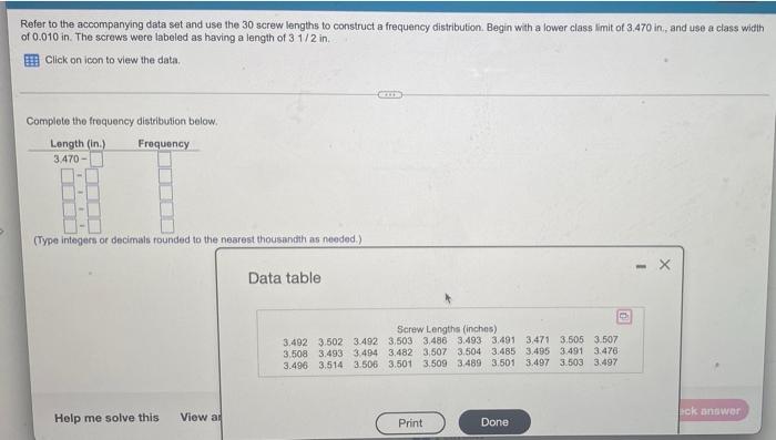 Solved Refer to the accompanying data set and use the 30 | Chegg.com