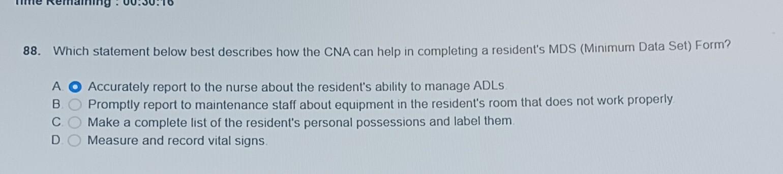 Solved 88. Which statement below best describes how the CNA | Chegg.com