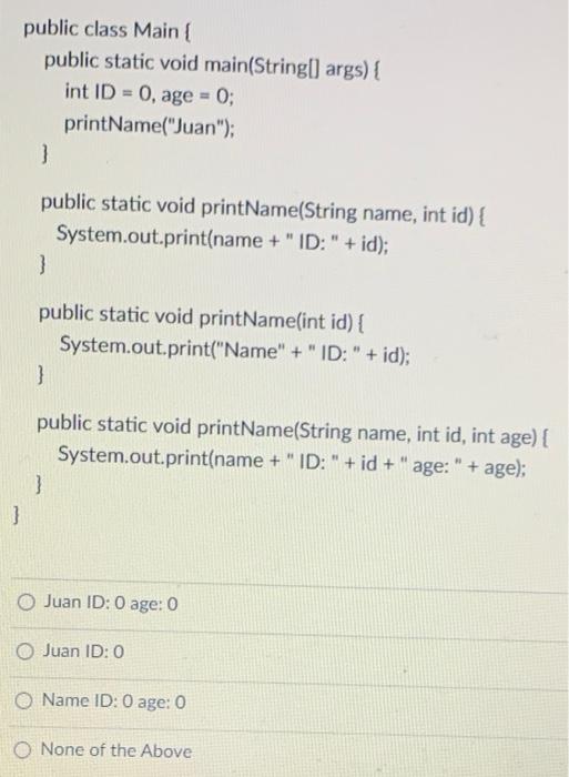 Solved public class Main \{ public static void main(String[] | Chegg.com