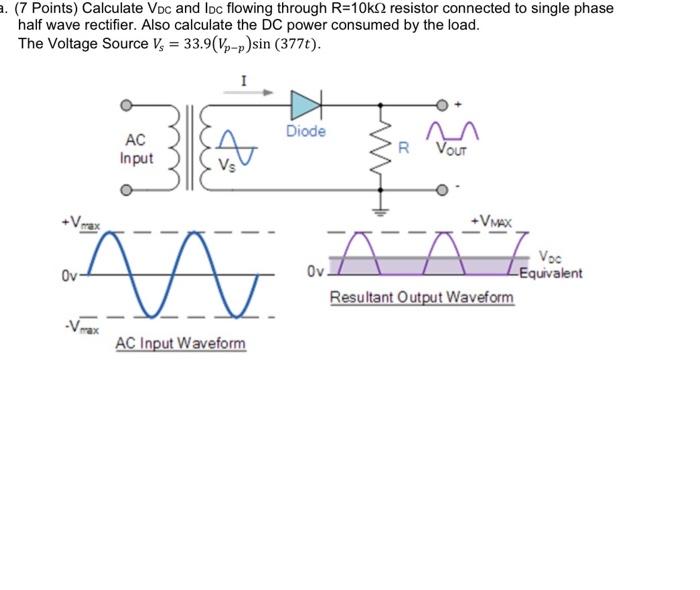 Solved . (7 Points) Calculate Voc and loc flowing through | Chegg.com