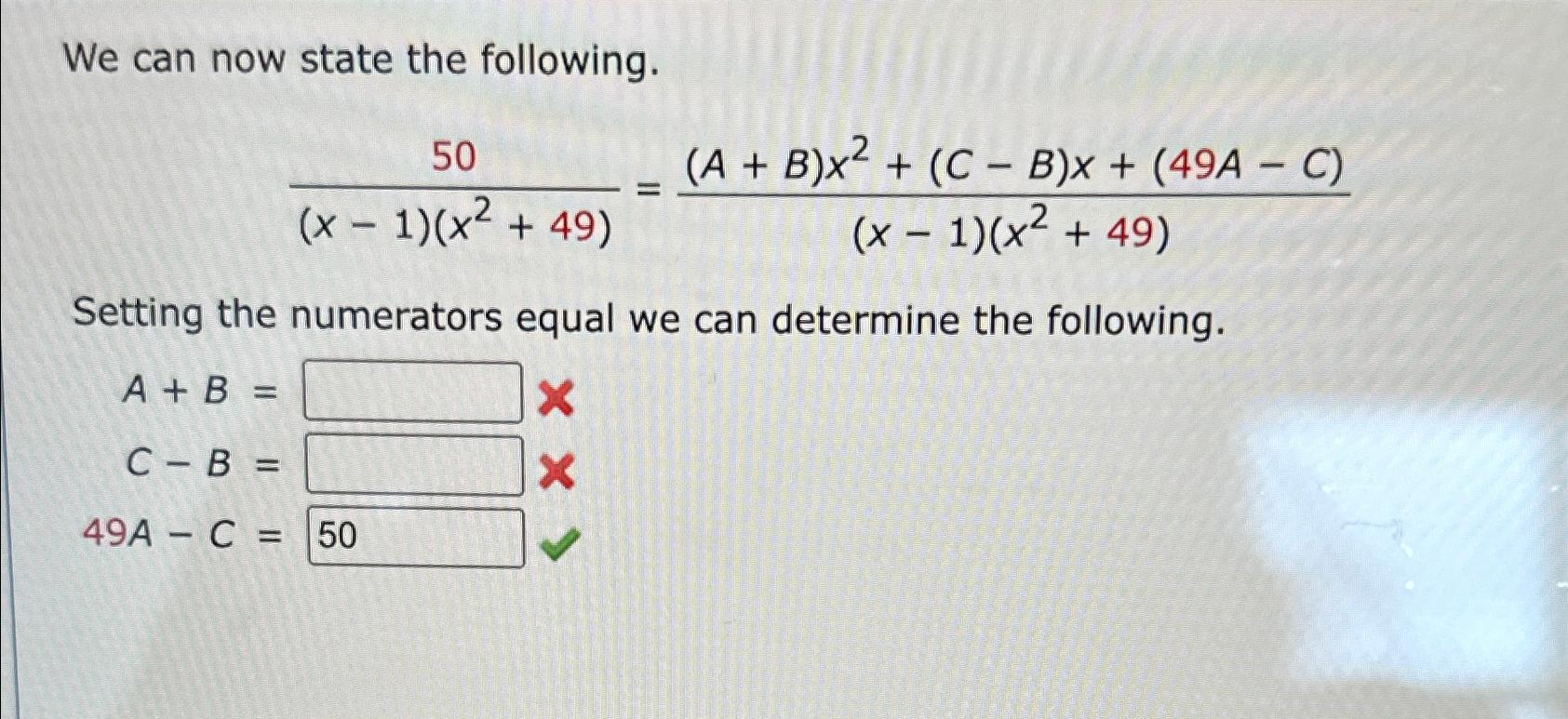 Solved We can now state the | Chegg.com