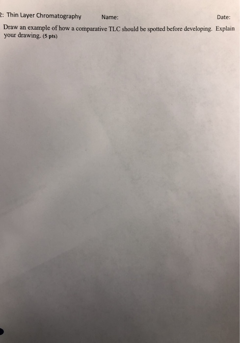 Solved Date: Name: Exp. 02: Thin Layer Chromatography | Chegg.com