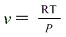 The ideal gas law, Pv = RT, describes the behavior of | Chegg.com