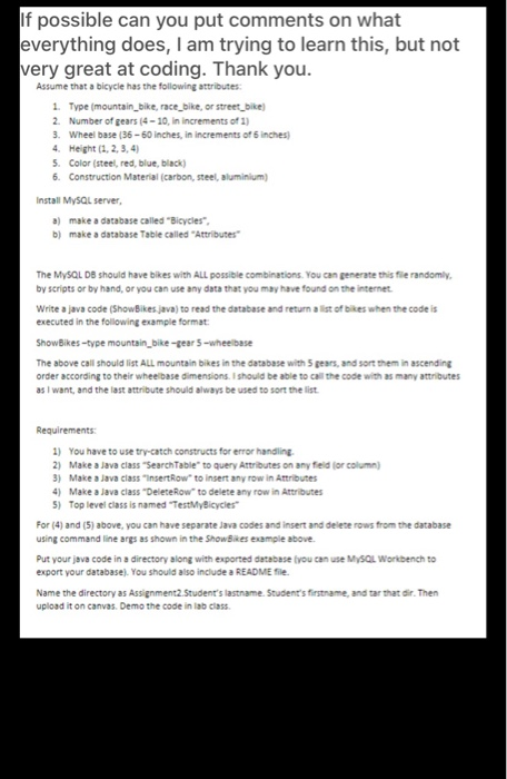 Solved If possible can you put comments on what everything | Chegg.com