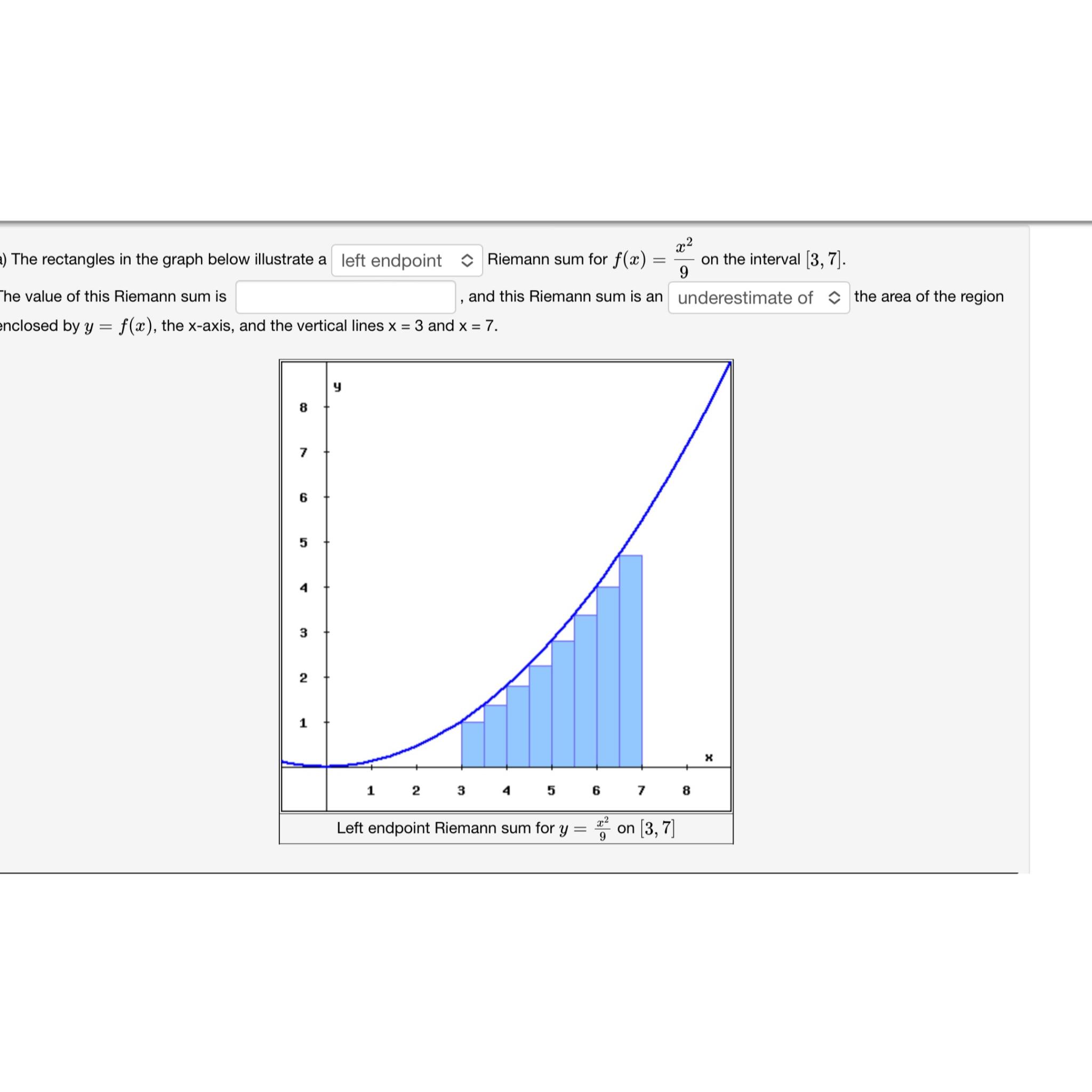 Solved The rectangles in the graph below illustrate a left | Chegg.com