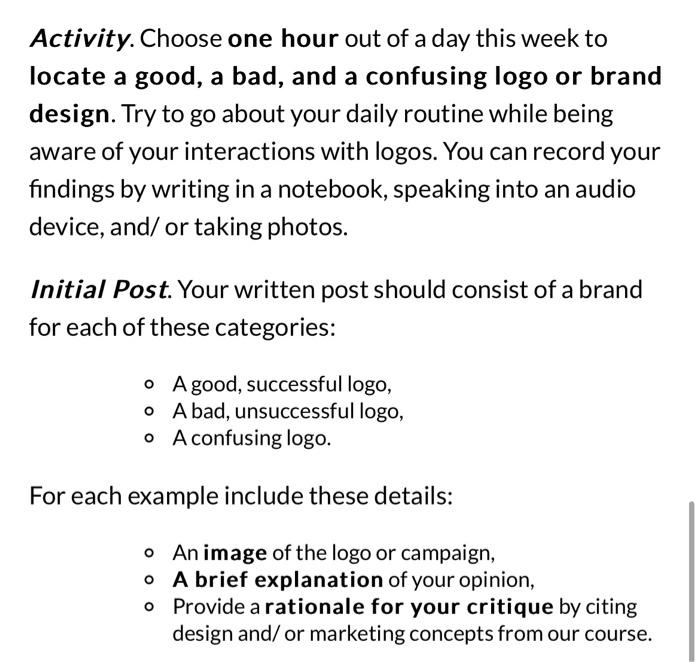 locate a good, a bad, and a confusing logo or brand | Chegg.com
