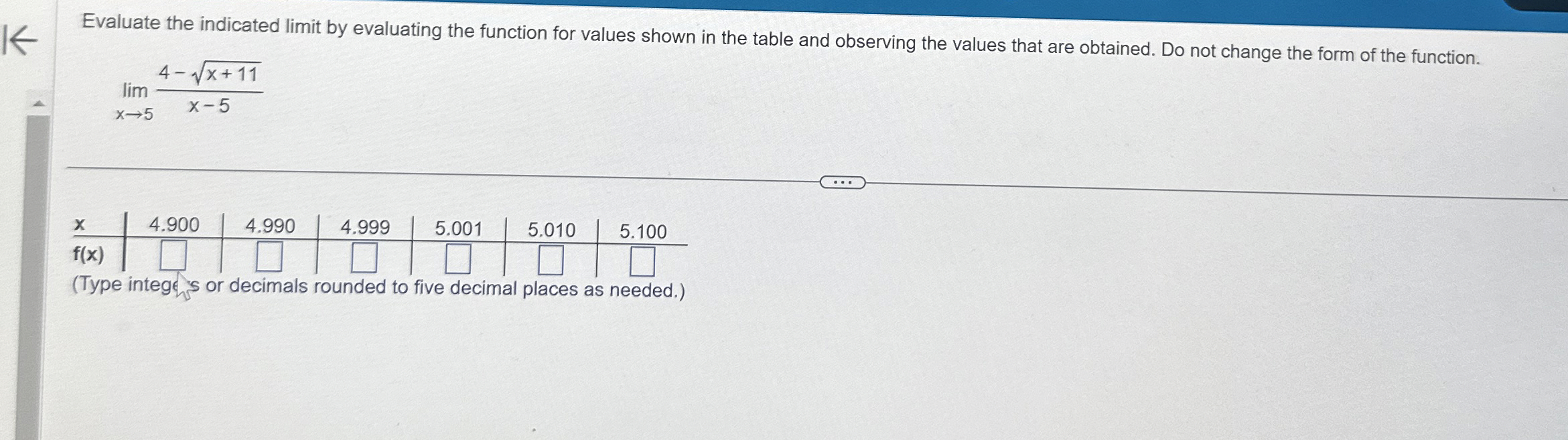 Solved Evaluate the indicated limit by evaluating the | Chegg.com