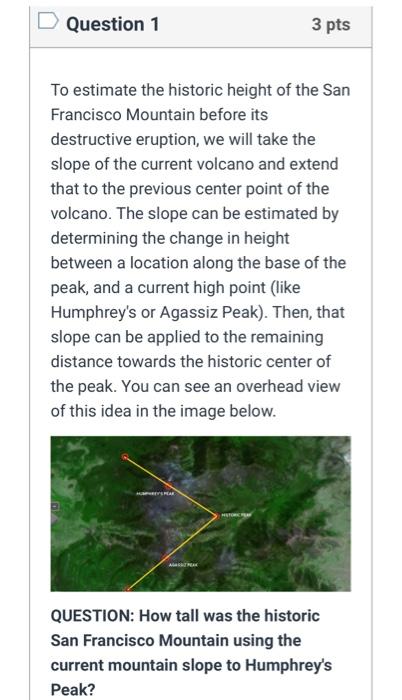 Solved To estimate the historic height of the San Francisco | Chegg.com
