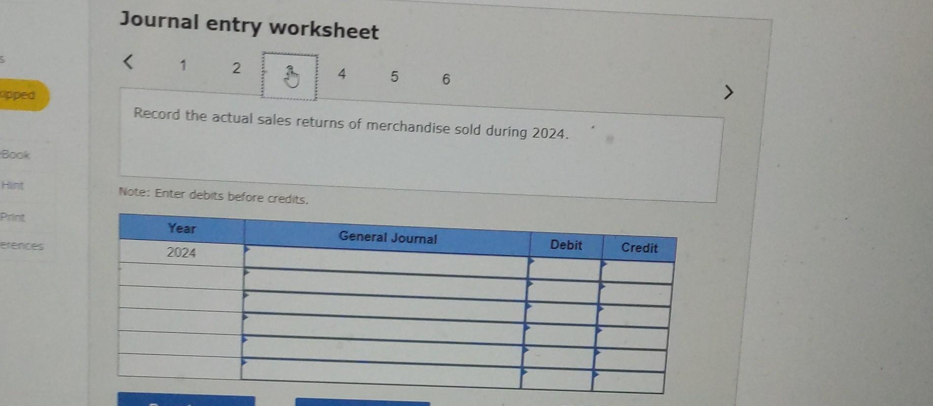 Solved Journal entry worksheet Note: Enter debits before | Chegg.com