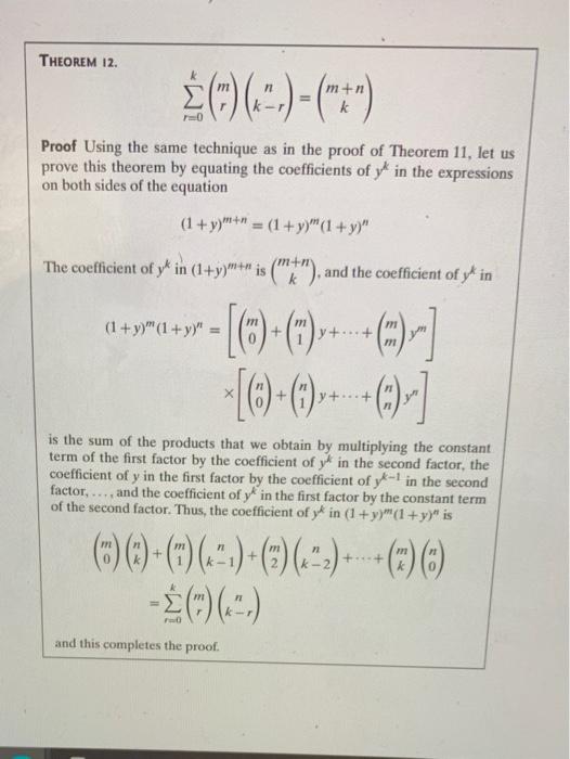 Solved 16. Use Theorem 12 to show that Σ(0) - (21) THEOREM | Chegg.com