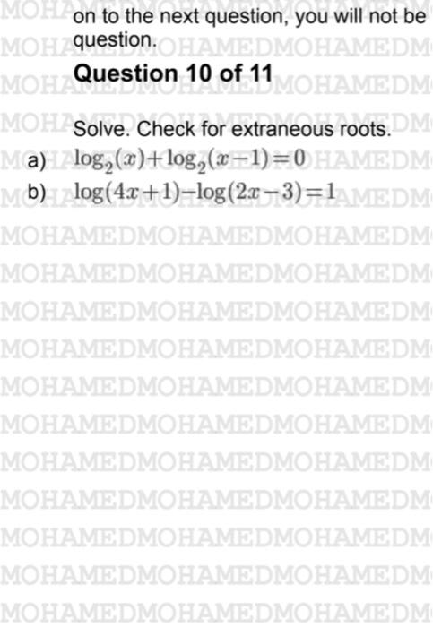 Solved Solve. Check for extraneous roots. | Chegg.com