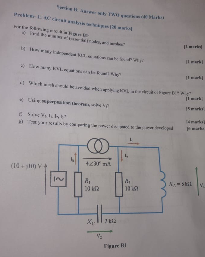 Solved Section B Answer Only Two Questions 40