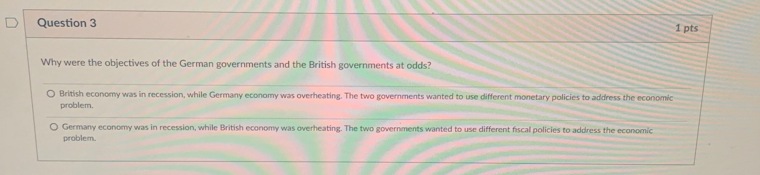Solved Question 31 ﻿ptsWhy were the objectives of the German | Chegg.com