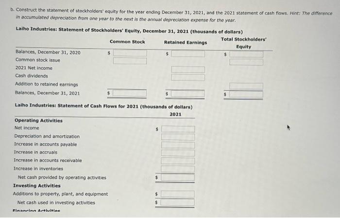 Solved Excel Activity: Financial Statements, Cash Flow, and | Chegg.com