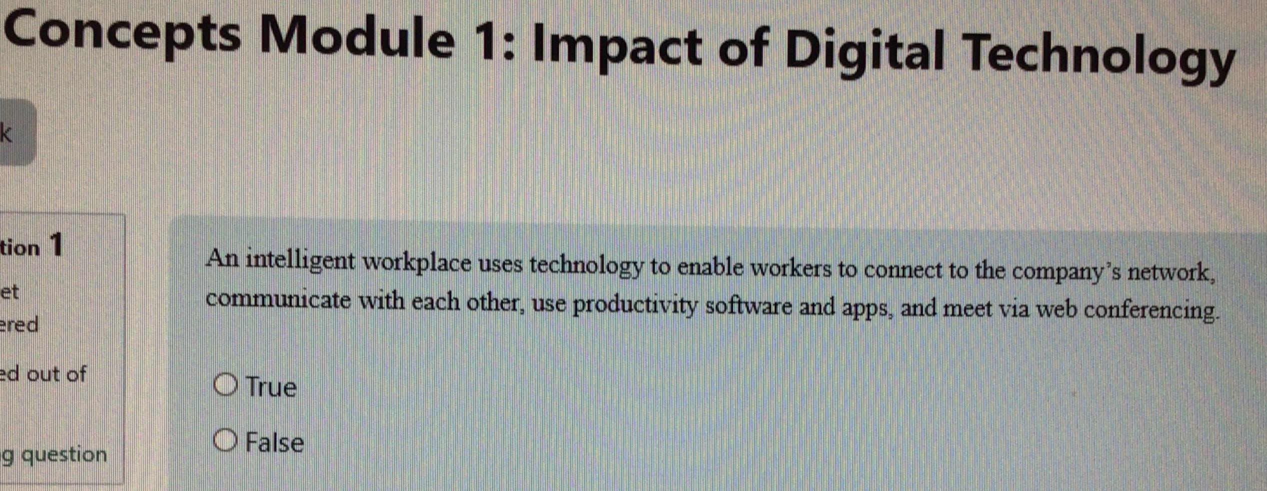Solved Concepts Module 1: Impact of Digital TechnologyAn | Chegg.com