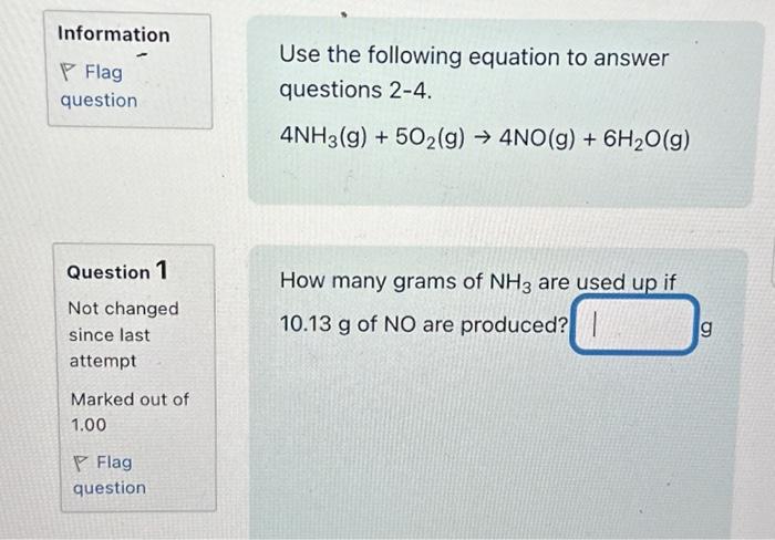 Solved Use the following equation to answer questions 2-4. | Chegg.com