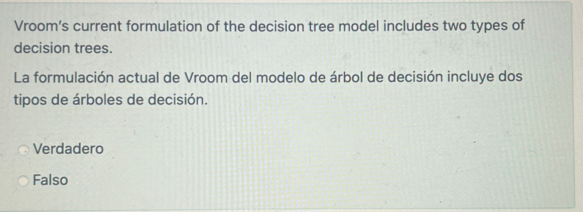 Solved Vroom's current formulation of the decision tree | Chegg.com