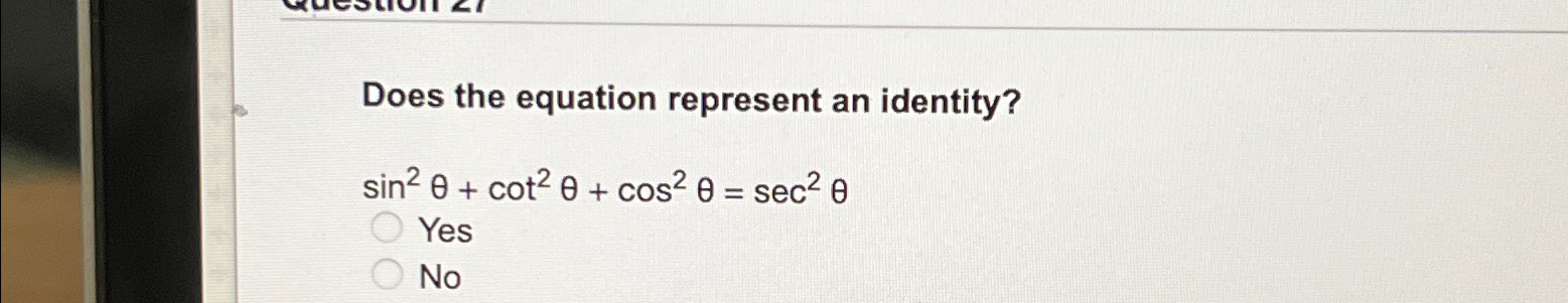 Solved Does the equation represent an | Chegg.com