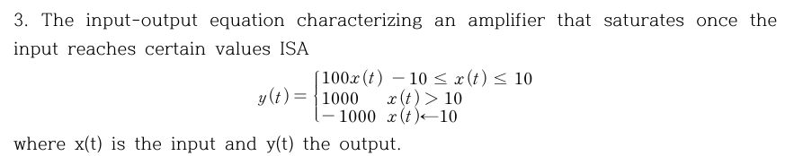 Solved The input-output equation characterizing an | Chegg.com