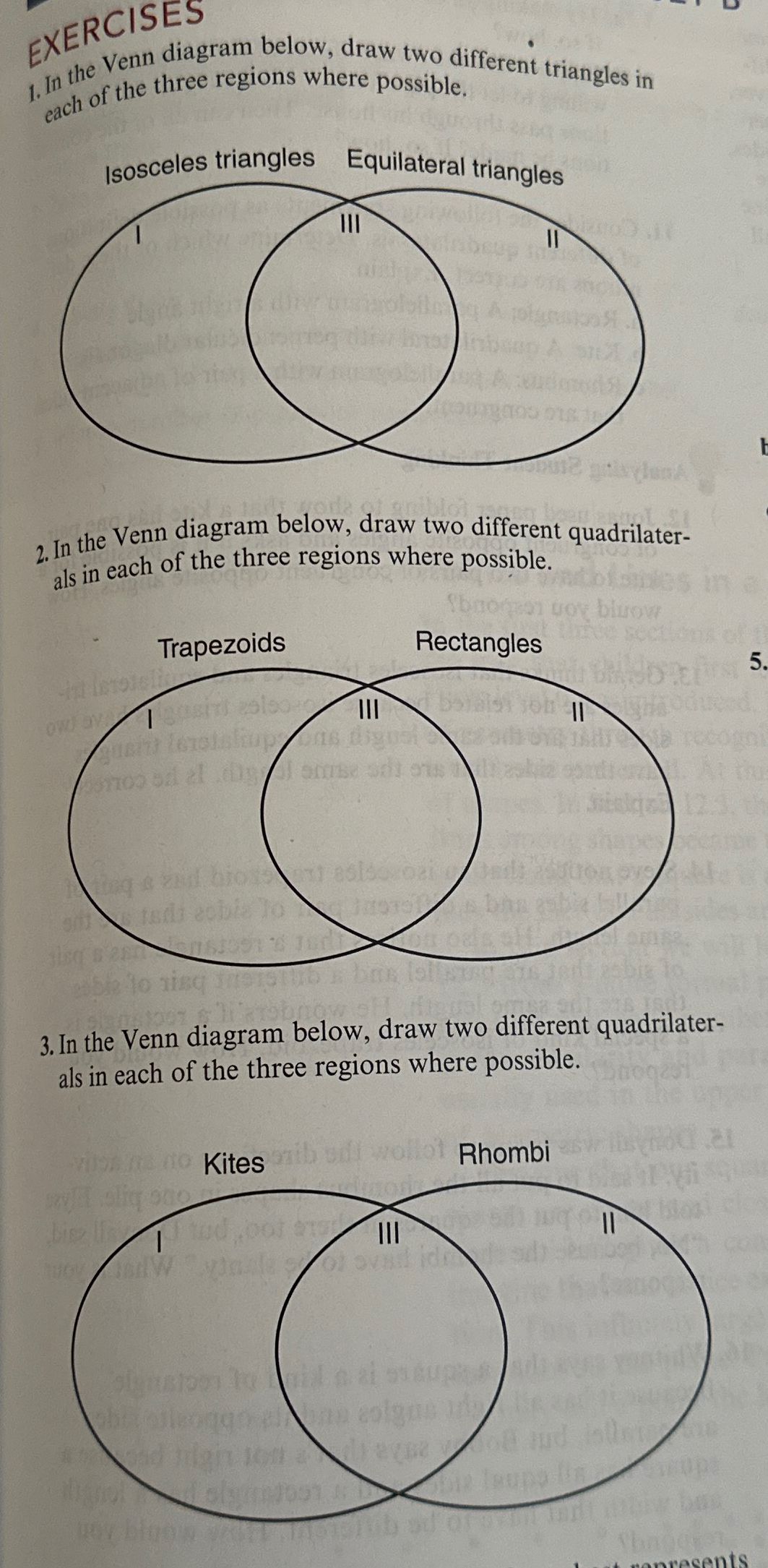 Solved In the Venn diagram below, draw two different | Chegg.com