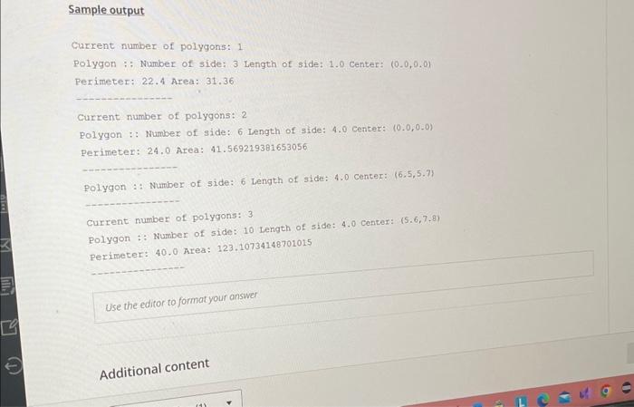 Solved Exercise: n-sided Regular Polygon In n-sided regular | Chegg.com