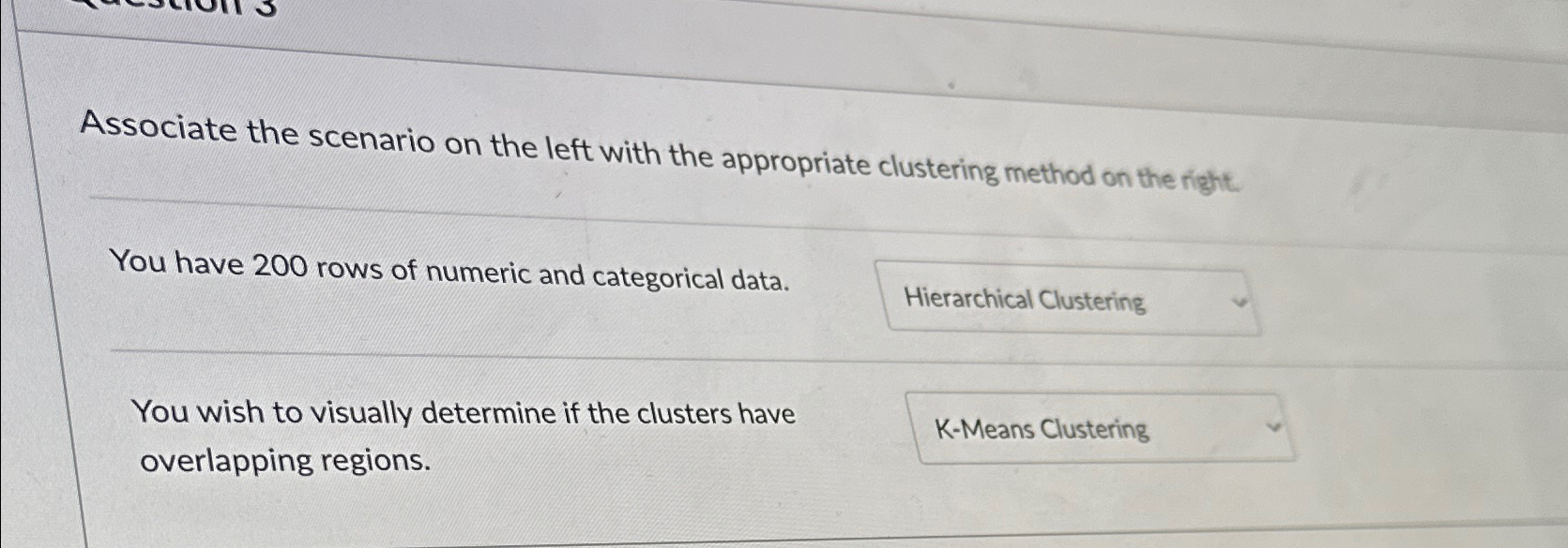 Solved Associate the scenario on the left with the | Chegg.com