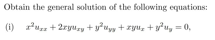 Solved Obtain the general solution of the following linear | Chegg.com