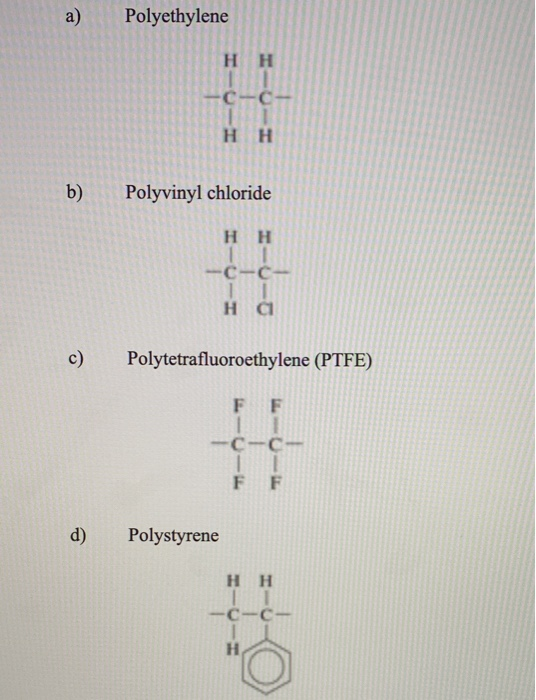 Solved 6) Predominantly linear polymer structures are | Chegg.com