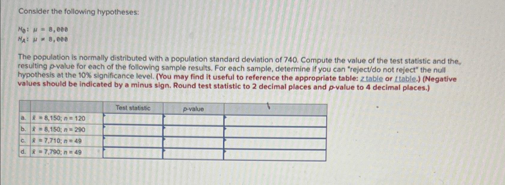 Solved Consider the following | Chegg.com