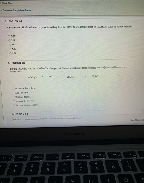 Solved Show Timer Question Completion Status Question 37 8904
