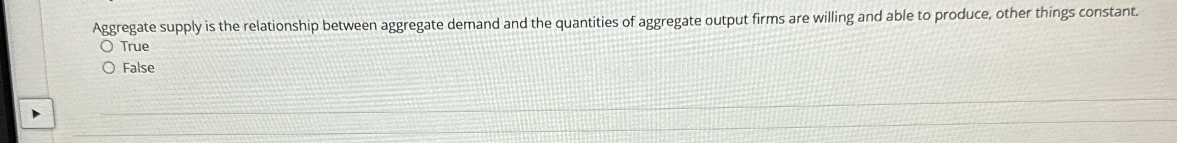 Solved Aggregate supply is the relationship between | Chegg.com