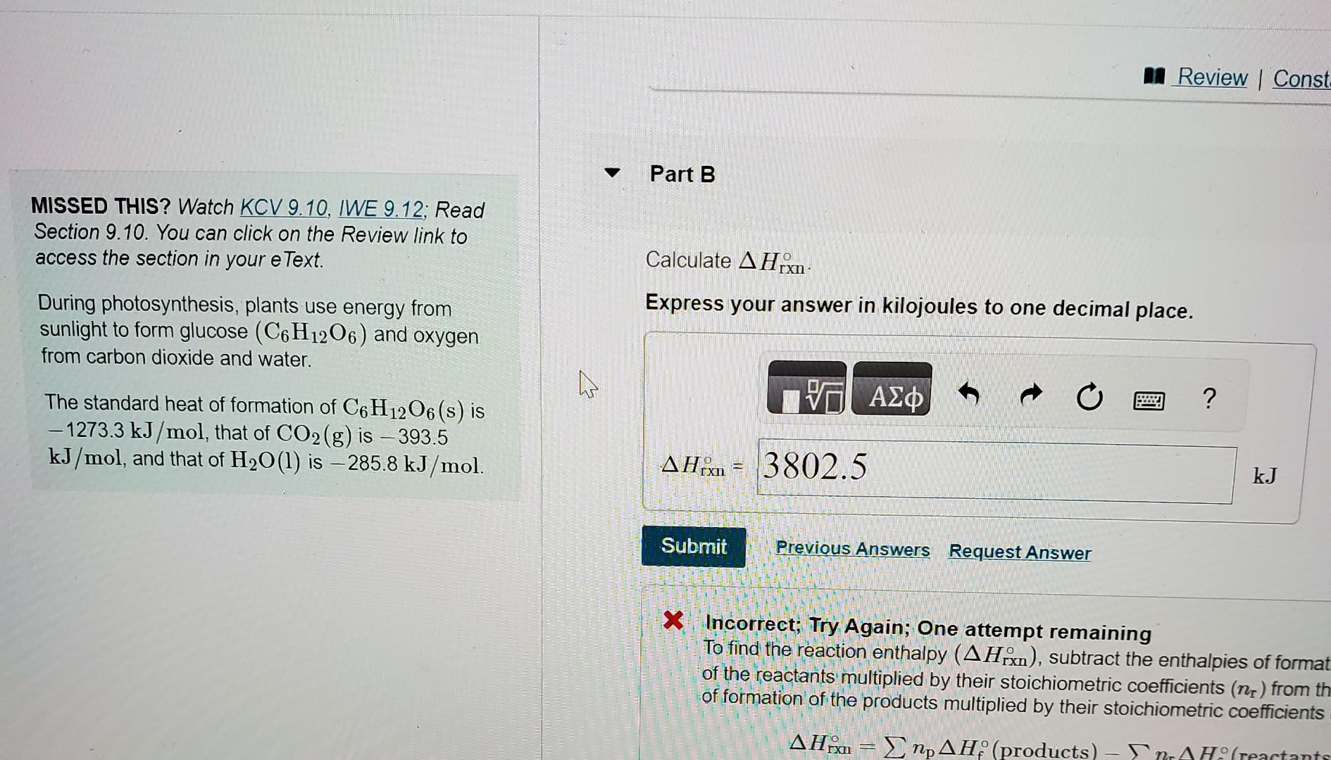 Solved MISSED THIS? Watch KCV 9.10, IWE 9.12; Read Section | Chegg.com