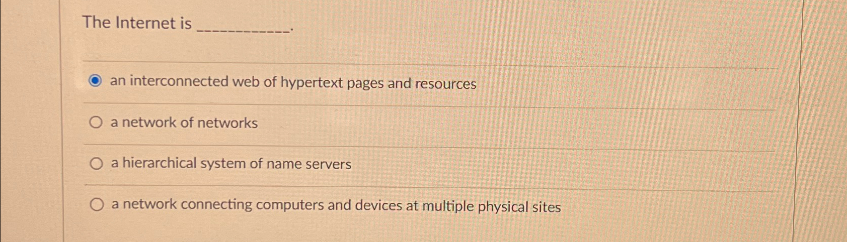 Solved The Internet isan interconnected web of hypertext | Chegg.com
