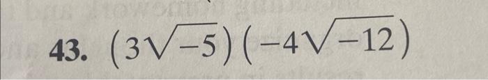 Solved 43. (3−5)(−4−12) | Chegg.com