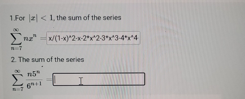 Solved 1.For |x|