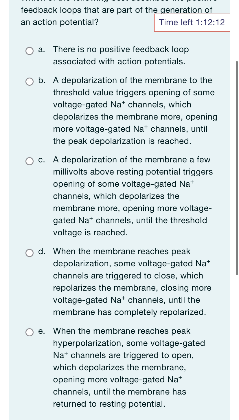 Solved feedback loops that are part of the generation of an | Chegg.com