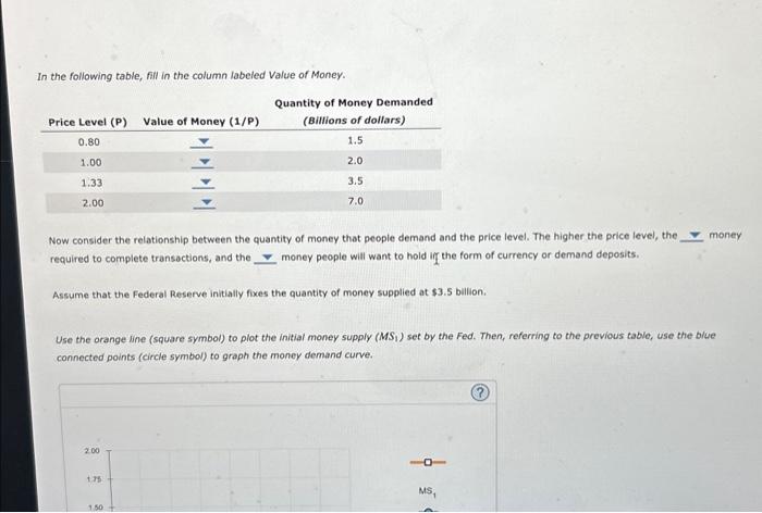 In the following table, fill in the column labeled | Chegg.com