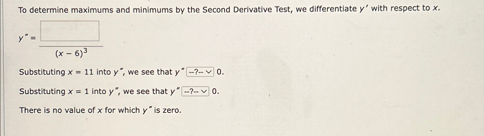 To determine maximums and minimums by the Second | Chegg.com