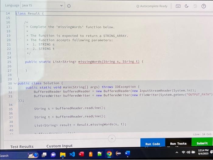Solved 14 Elass Result ? 15 16 17 18 19 20 21 22 23 24 25 26 | Chegg.com
