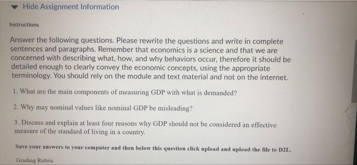 Solved Hide Assignment Information Instructions Answer the | Chegg.com