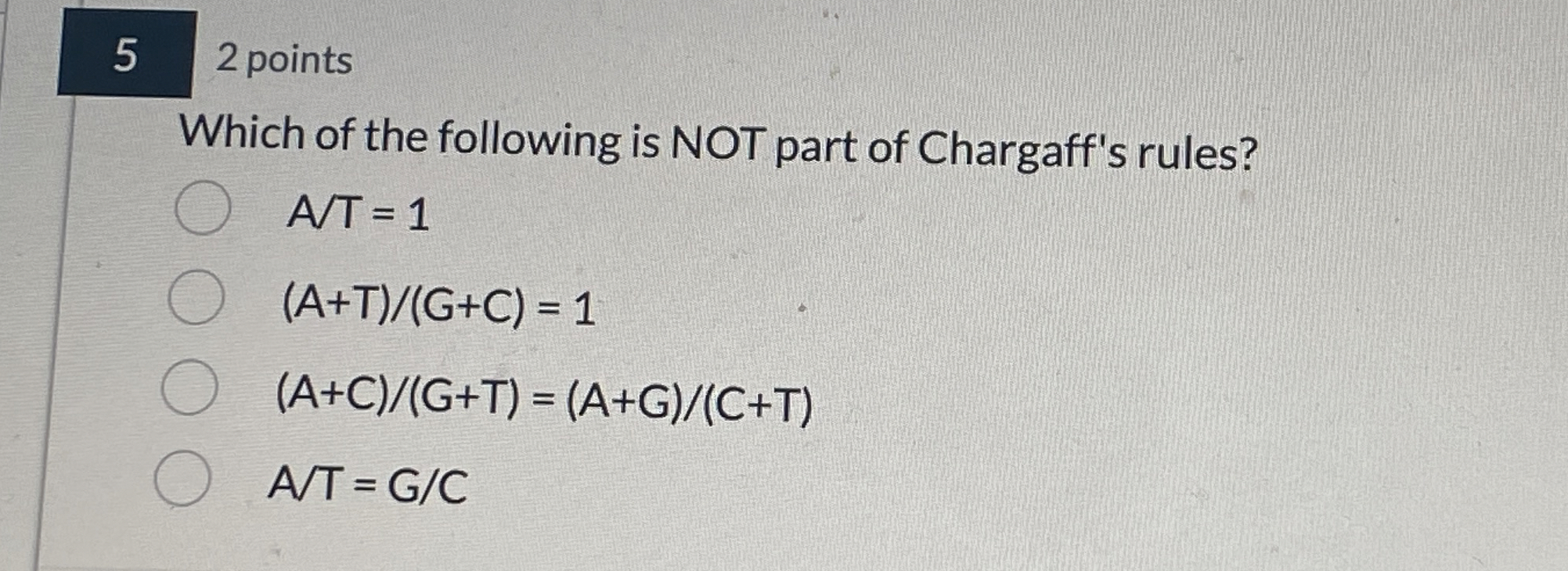 Solved 52 ﻿pointsWhich of the following is NOT part of | Chegg.com