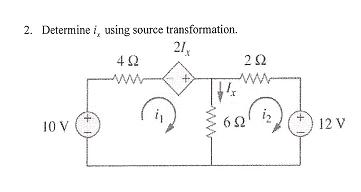 Solved Determine i x using source transformation. | Chegg.com