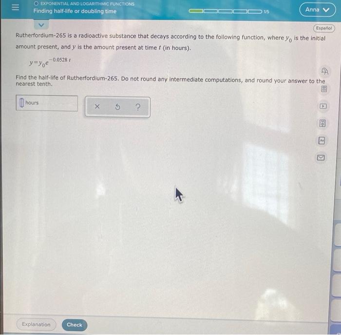 Solved = O EXPONENTIAL AND LOGARITHMIC FUNCTIONS Finding | Chegg.com