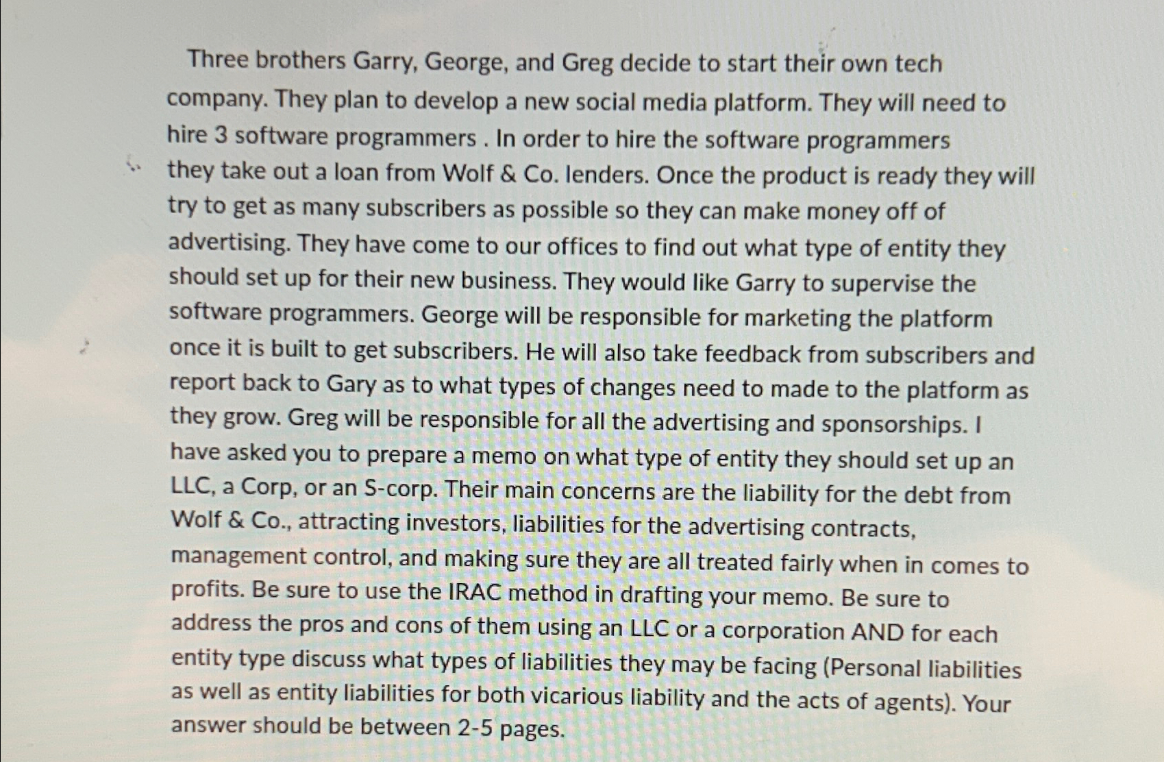 Three brothers Garry, George, and Greg decide to | Chegg.com